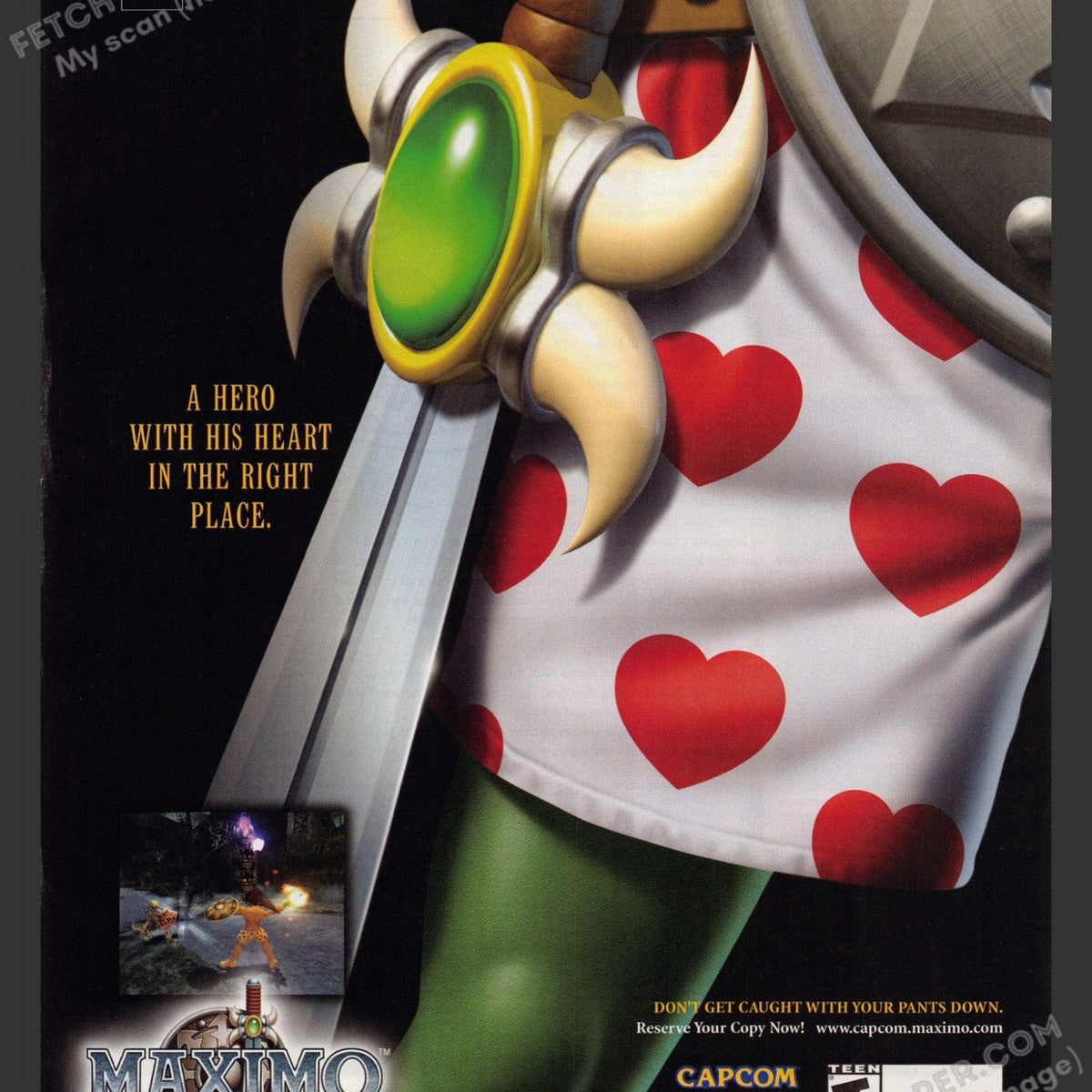 Maximo: Ghosts to Glory 2002 Vintage Video Game Ad Print — Fetch-the-Paper