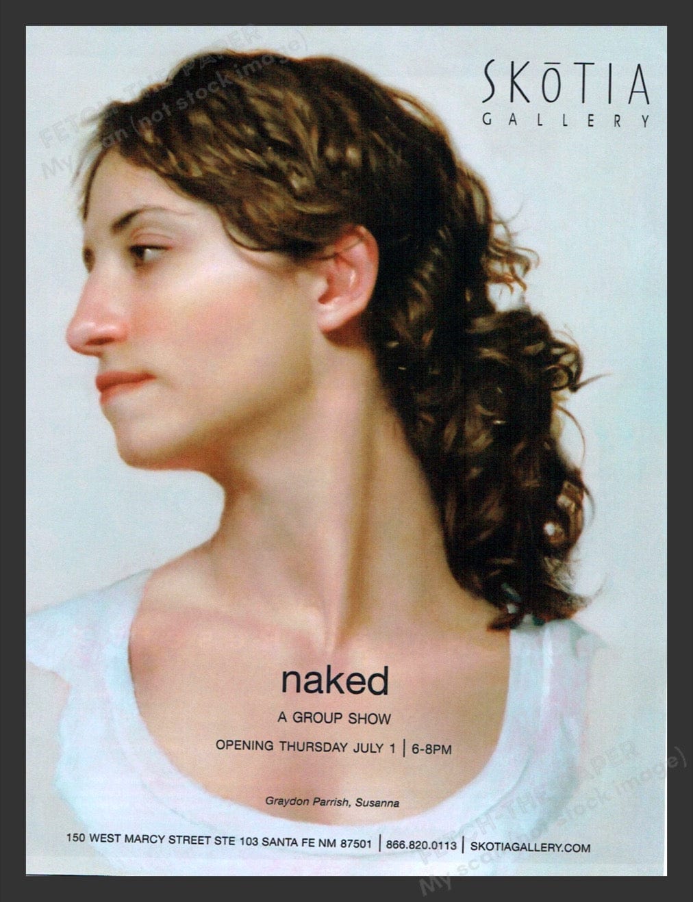 "Naked" Art Show 2010 Print Ad - Skotia Gallery Santa Fe — Fetch-the-Paper
