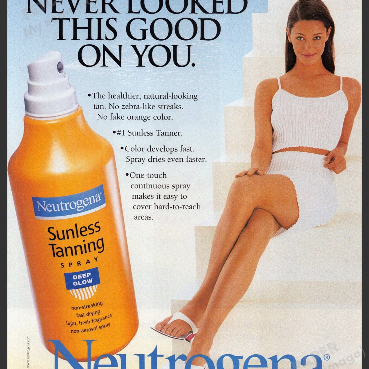Neutrogena Sunless Tanning 1990s Print Advertisement Ad 1999 Tan Legs ...