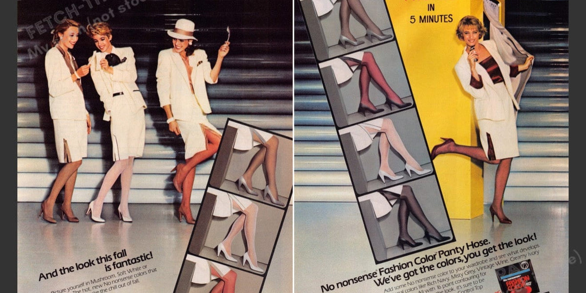 No Nonsense Fashion Colors Hosiery 1980s Print Advertisement (2 Pages ...