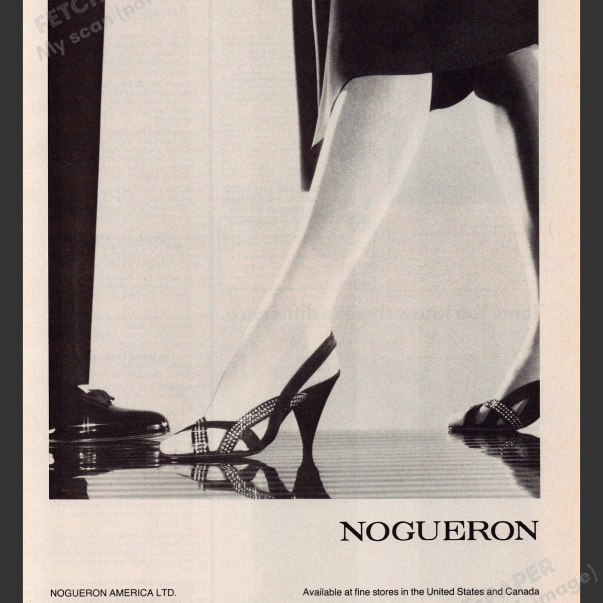 Nogueron 1980s Print Advertisement Ad 1983 Shoes Women's Heels Legs ...
