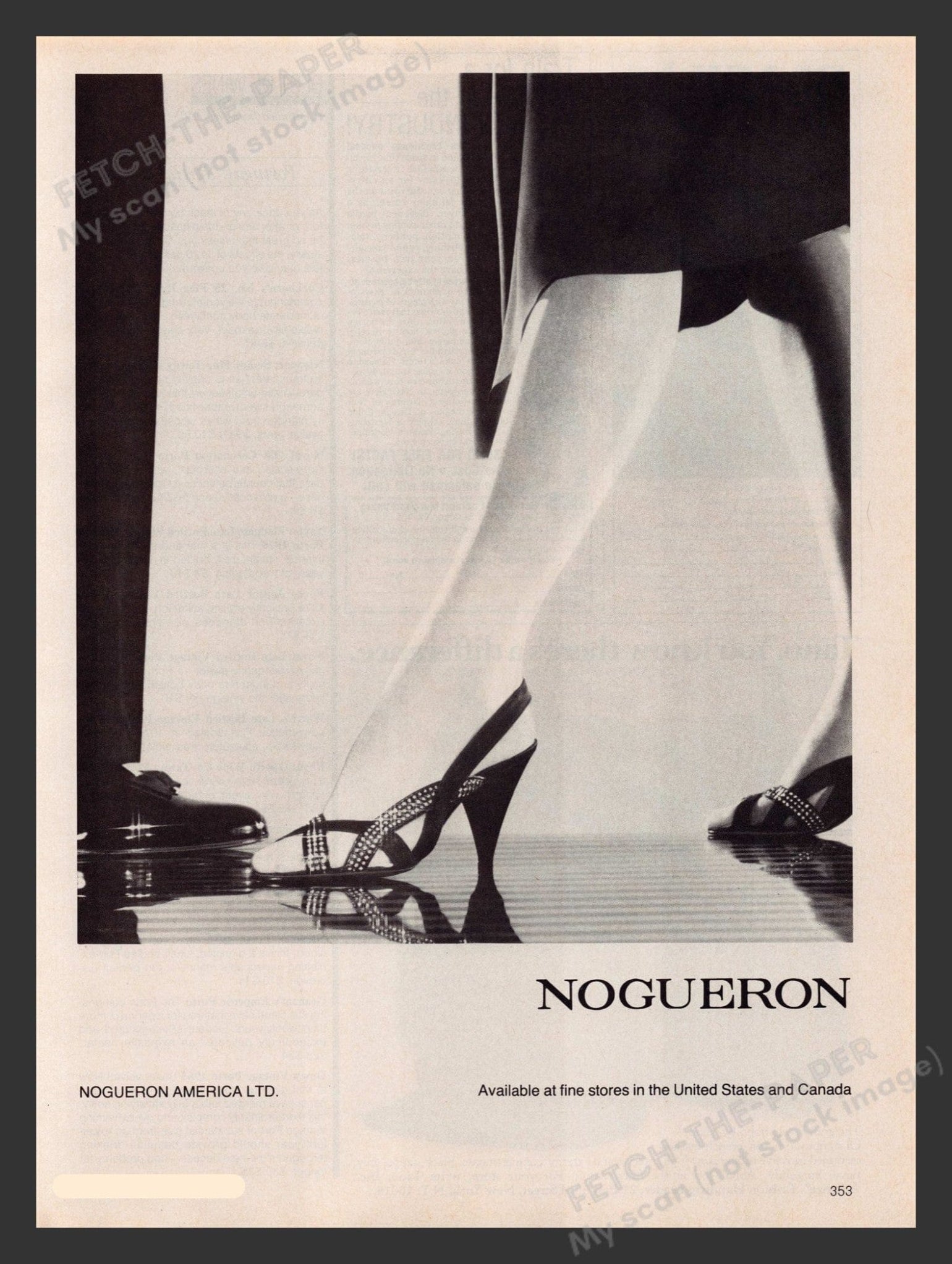 Nogueron 1980s Print Advertisement Ad 1983 Shoes Women's Heels Legs ...