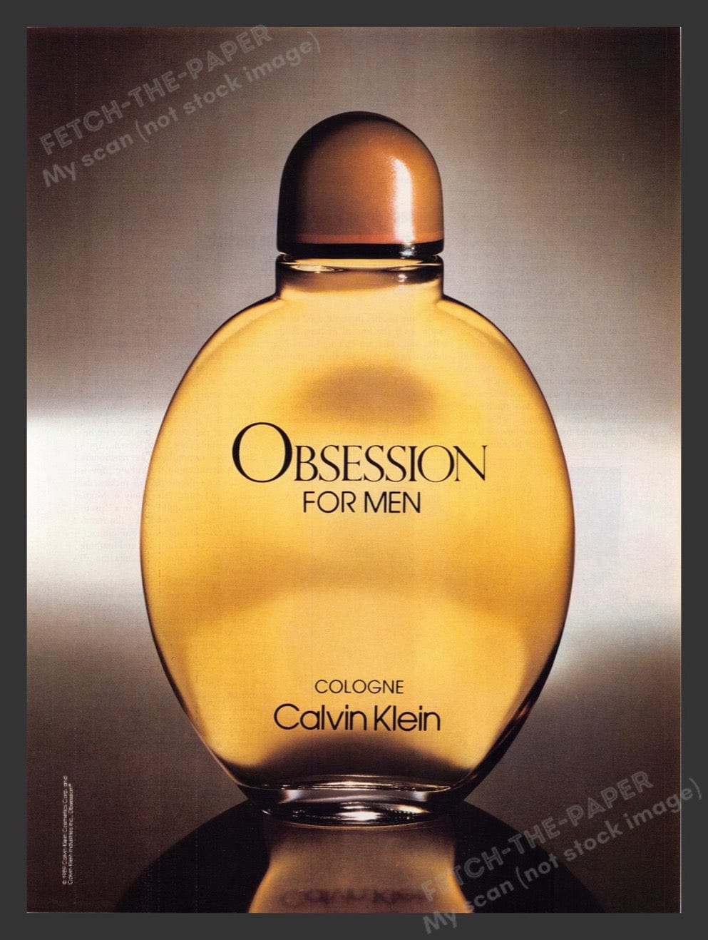 Obsession for Men Cologne by Calvin Klein 1980s Print Advertisement Ad ...