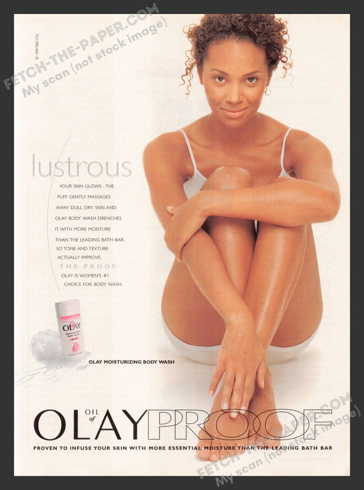 Oil of Olay Proof Body Wash 1990s Print Ad — Fetch-the-Paper