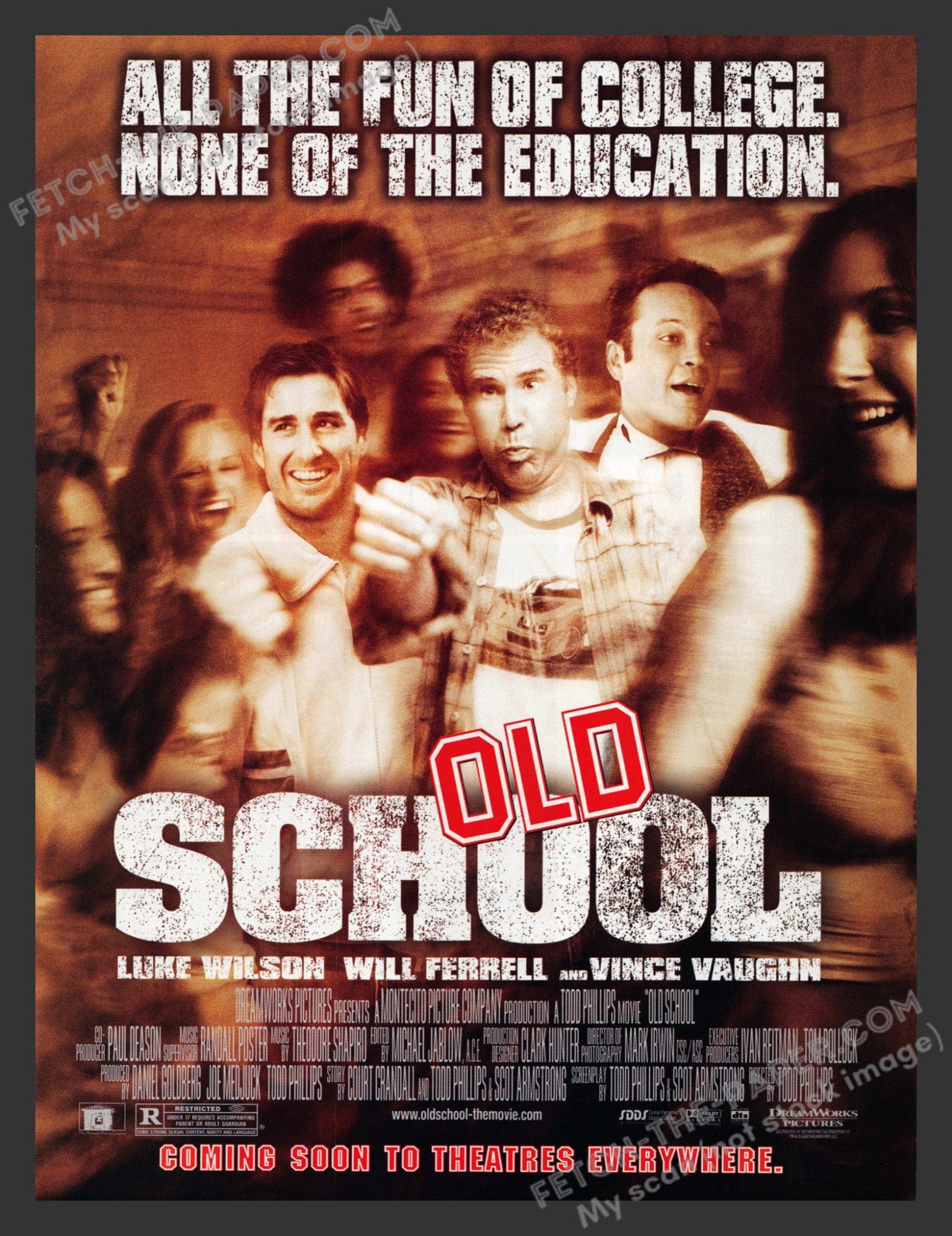 Old School Movie Release Will Ferrell Actors 2000s Print Advertisement ...