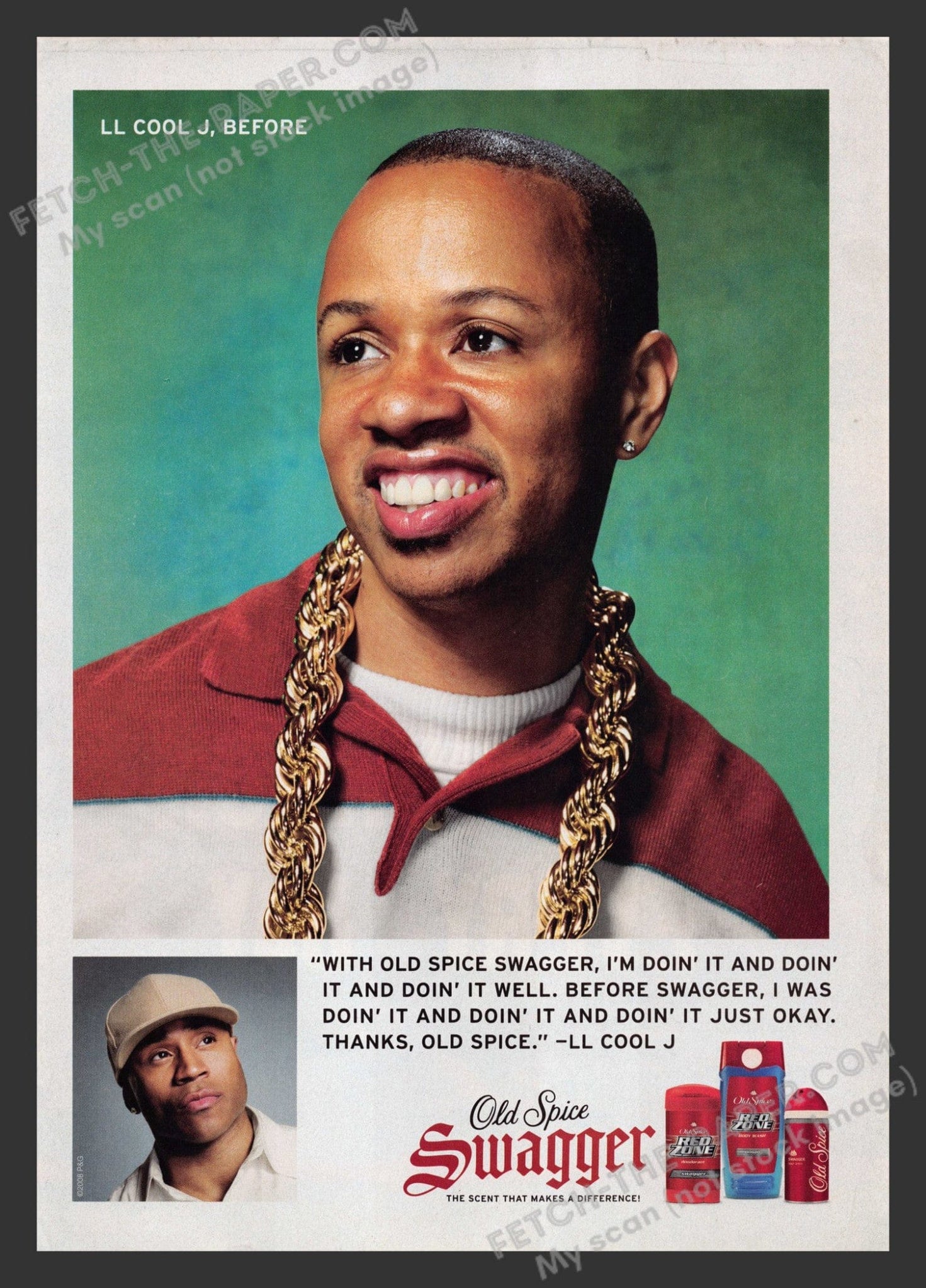 Old Spice Swagger 2000s Print Ad with LL Cool J — Fetch-the-Paper
