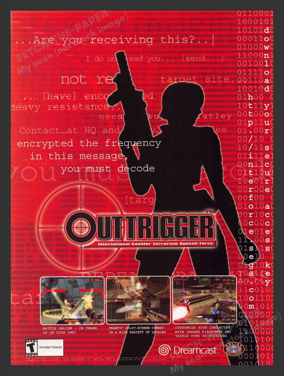 Out Trigger 2000s Video Game Print Advertisement 2001 — Fetch-the-Paper