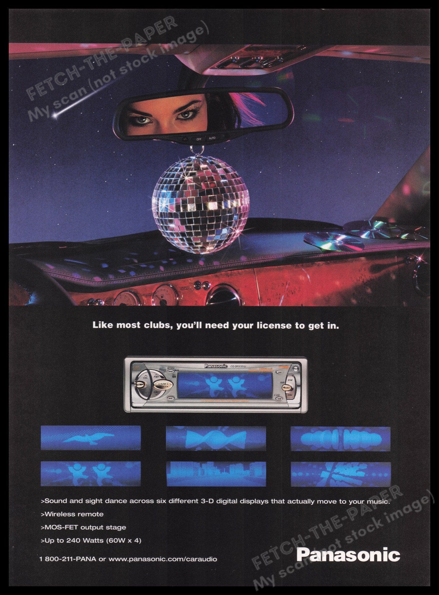 Panasonic CQ-DFX701U Car Radio 2000s Print Ad - Vibrant & Dynamic ...