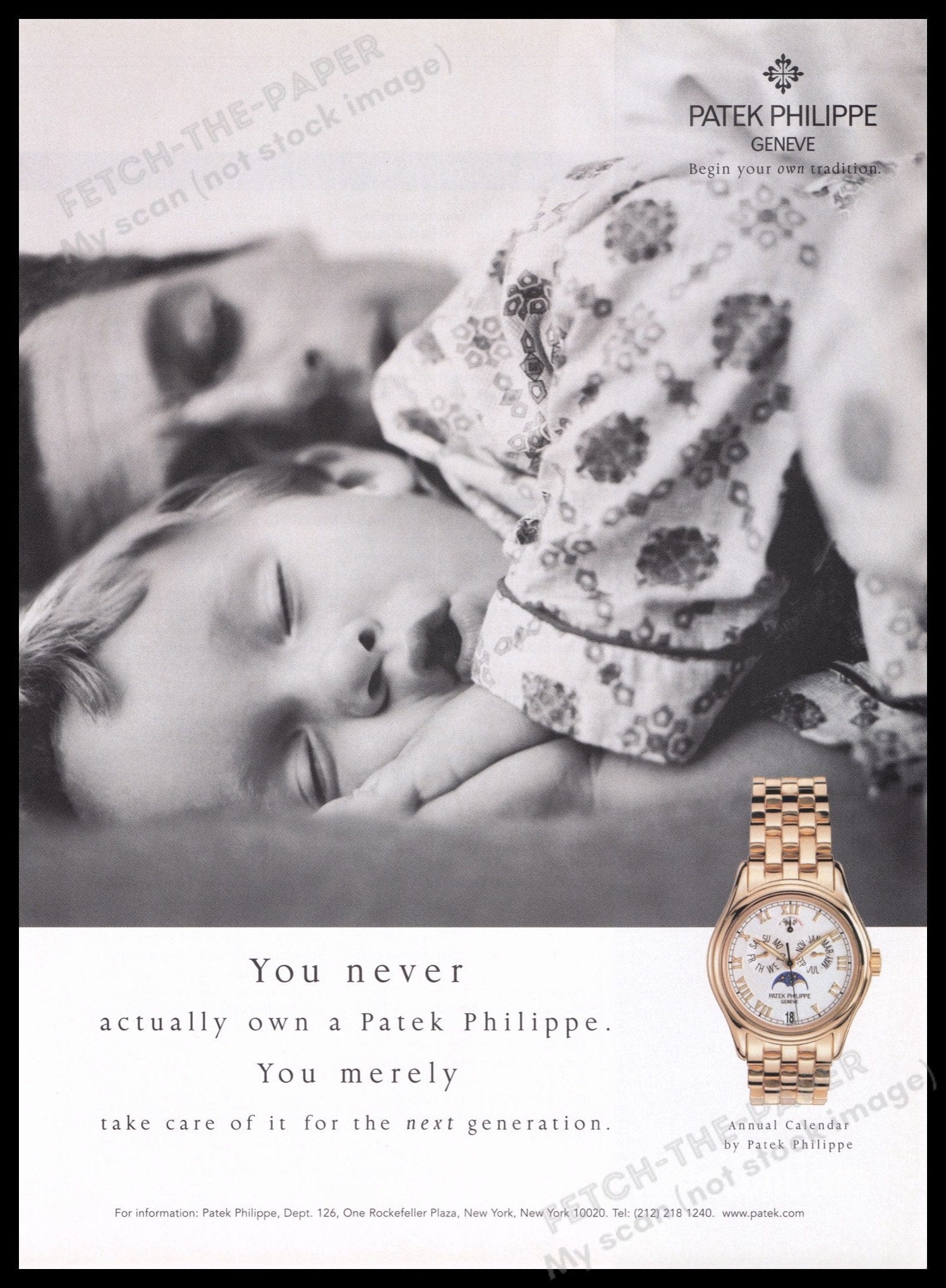 Patek Philippe Annual Calendar Watch Vintage Ad 2003 Print — Fetch-the ...