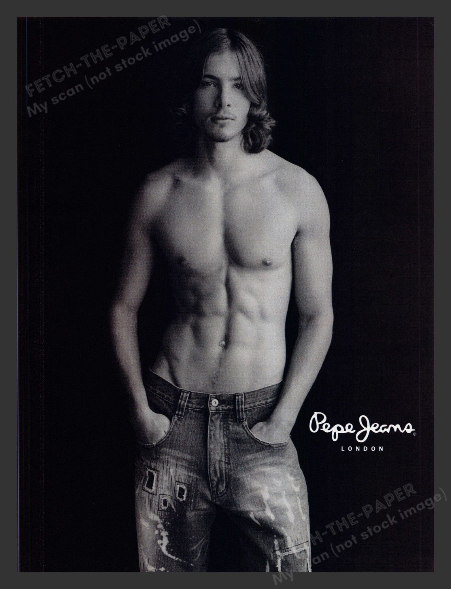 Pepe Jeans London Sexy Shirtless Male Model 2000s Print Advertisement ...
