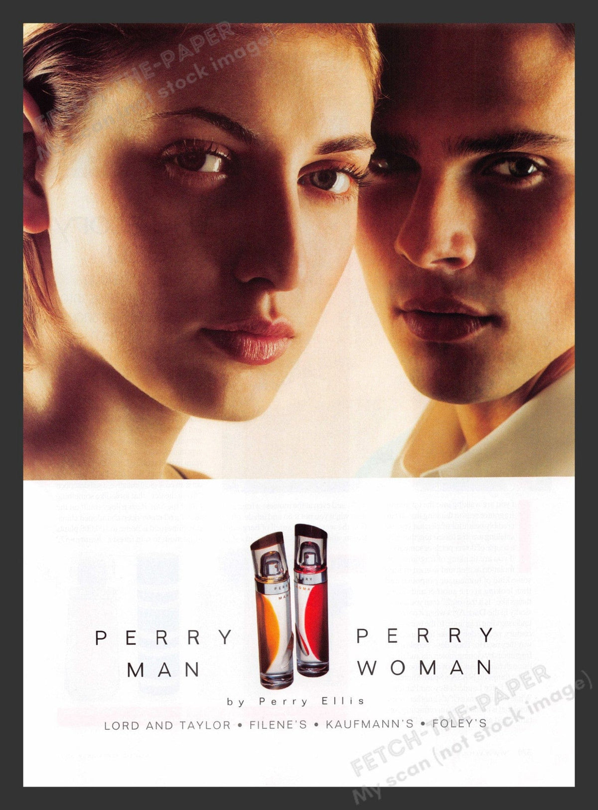 Perry Ellis Man & Woman Fragrances 2000s Print Advertisement Ad 2003 ...