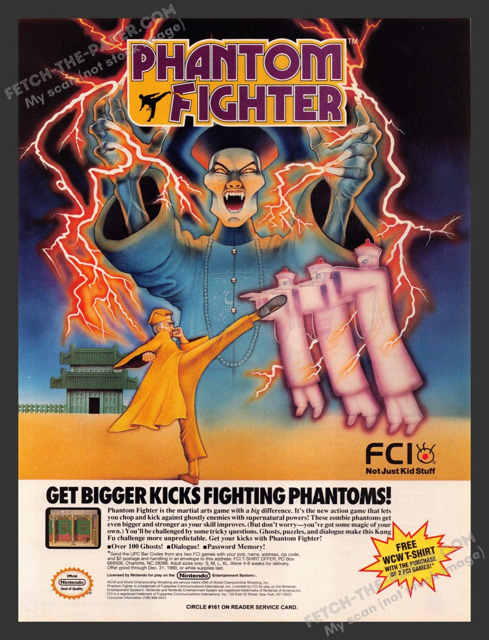 Phantom Fighter Video Game 1990s Print Advertisement 1990 — Fetch-the-Paper