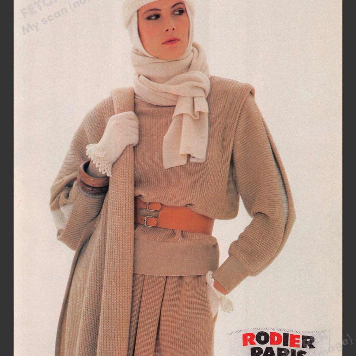 Rodier Paris Clothing Model 1980s Print Advertisement 1983 — Fetch-the ...