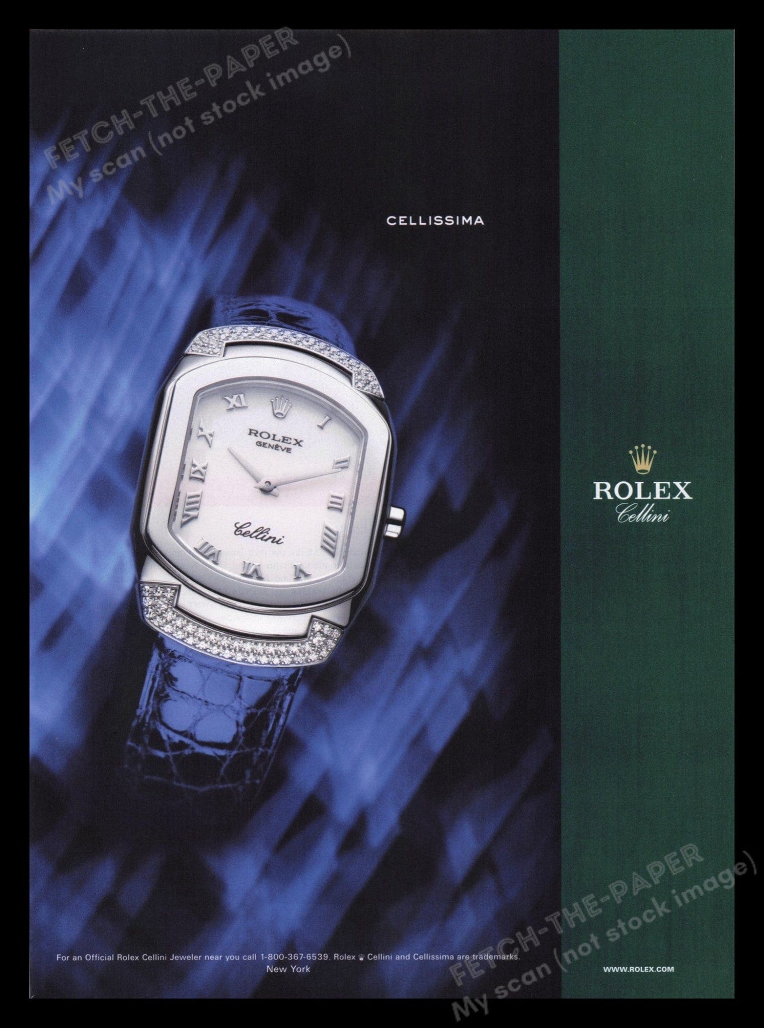 Rolex Cellissima Watch 2000s Print Advertisement Ad 2006 — Fetch-the-Paper