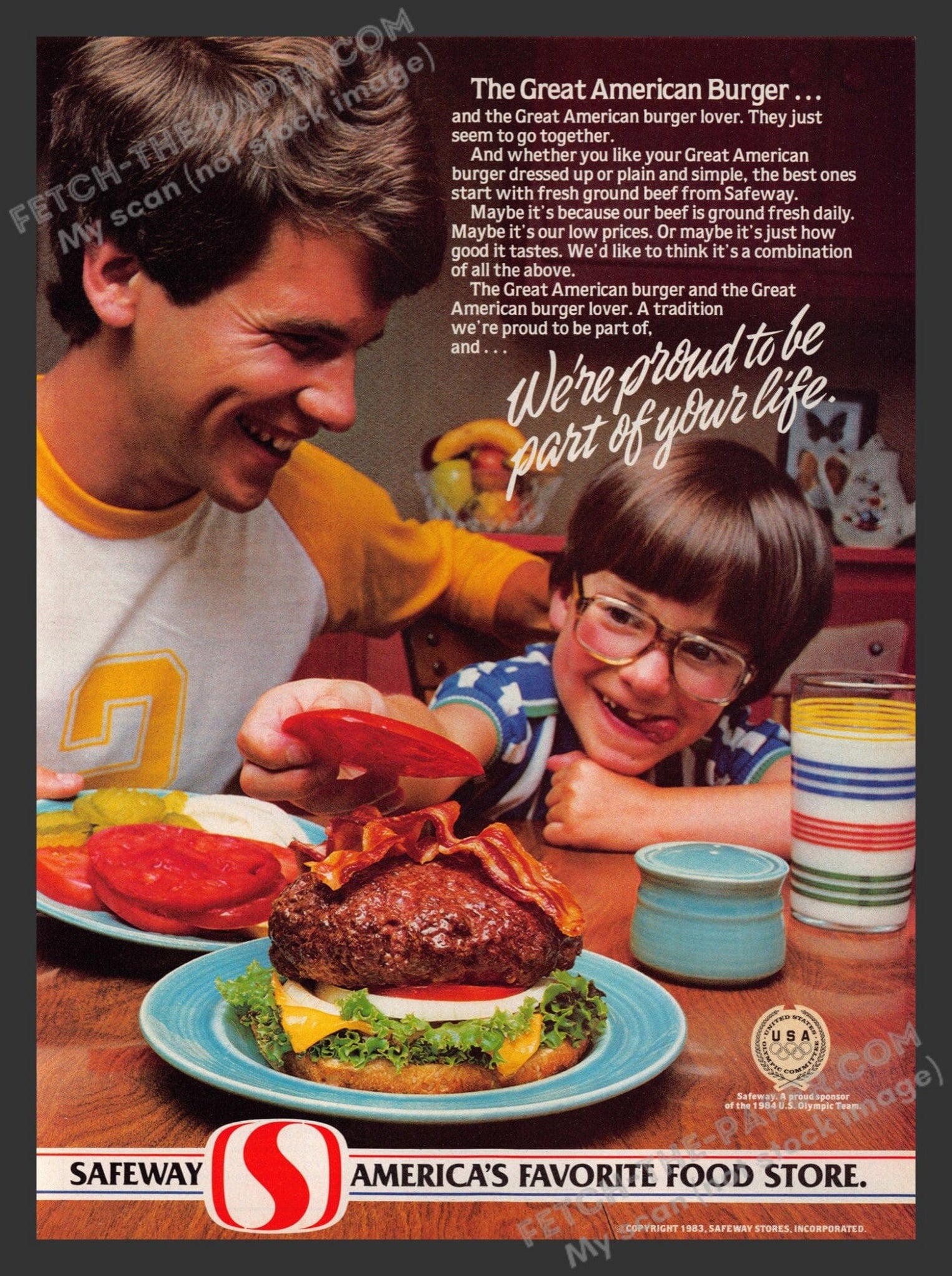 Safeway Food Store Retail Grocery 1980s Print Ad — Fetch-the-Paper