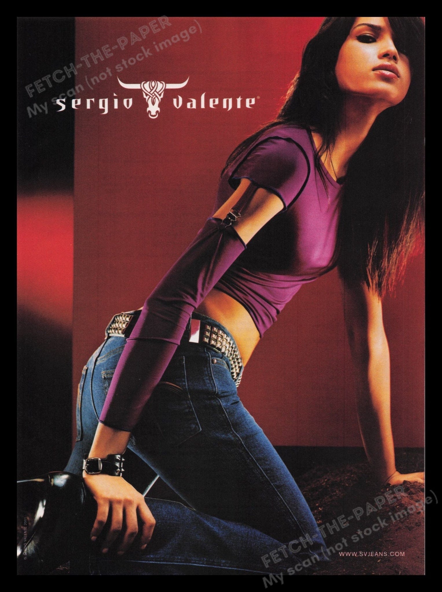 Sergio Valente 2000s Print Advertisement Ad 2001 Clothing Jeans Brunet ...