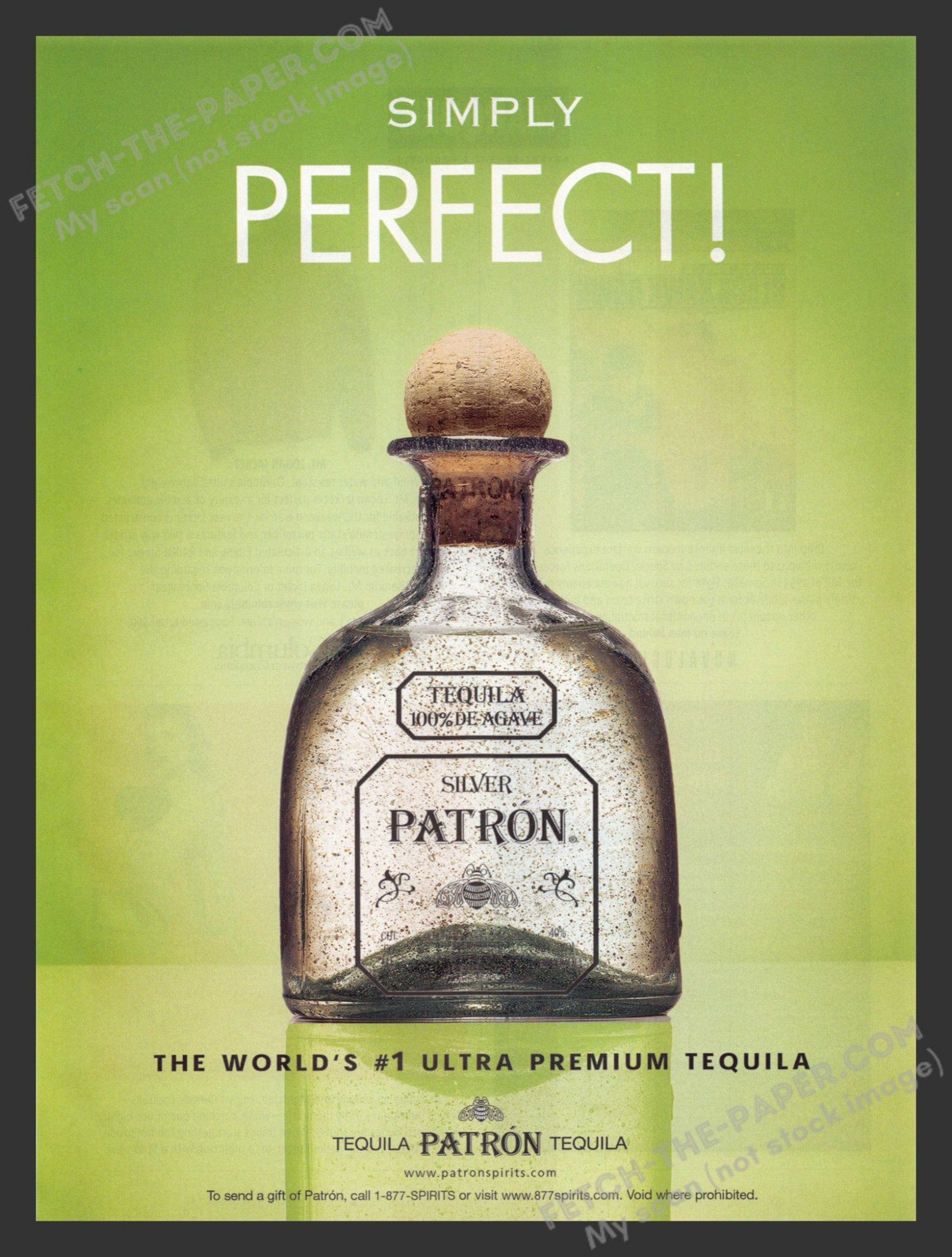 Silver Patron Tequila 2000s Print Ad — Fetch-the-Paper