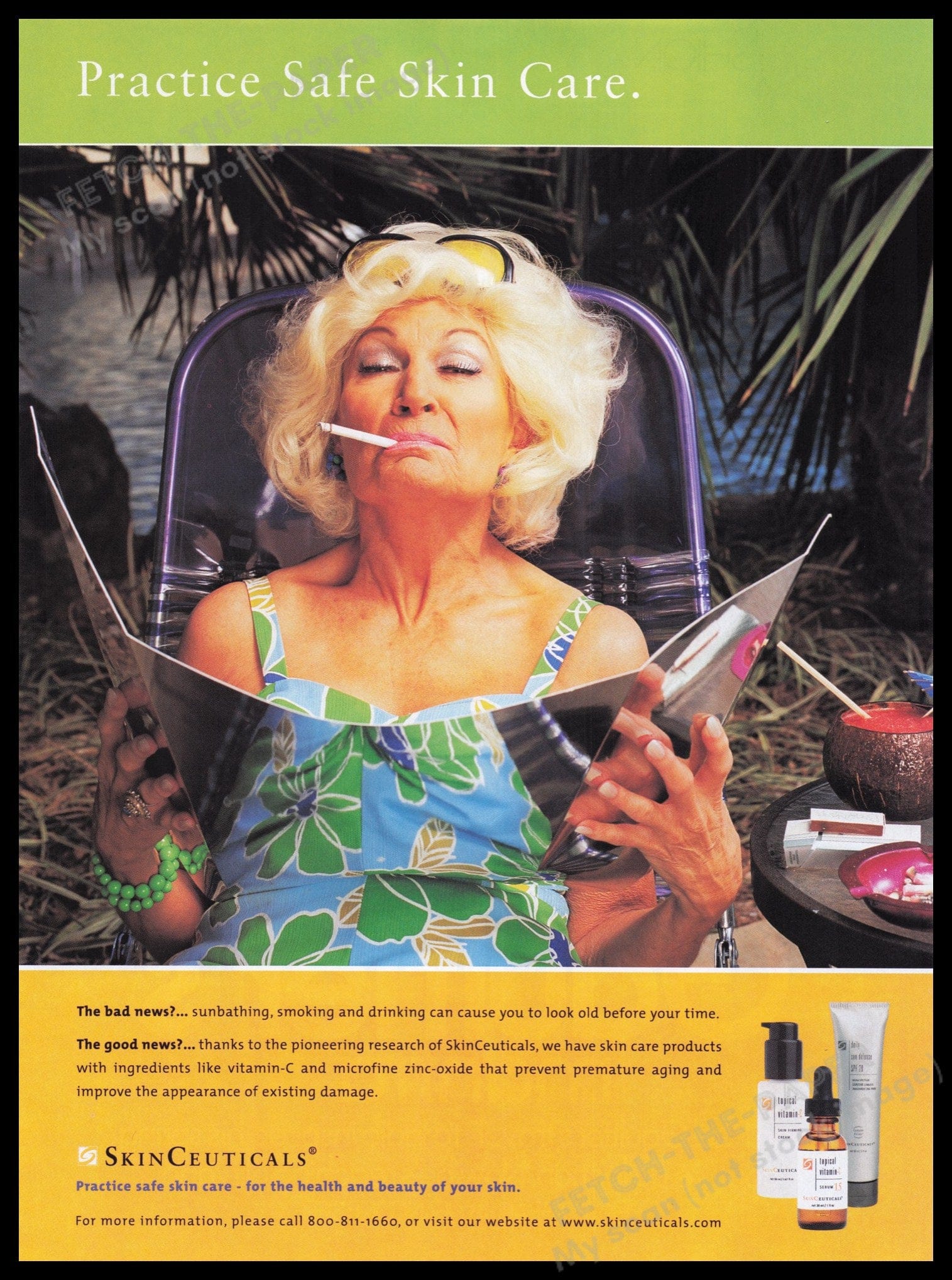 SkinCeuticals Safe Skin Care 2000s Print Advertisement Ad 2000 Sun Old ...