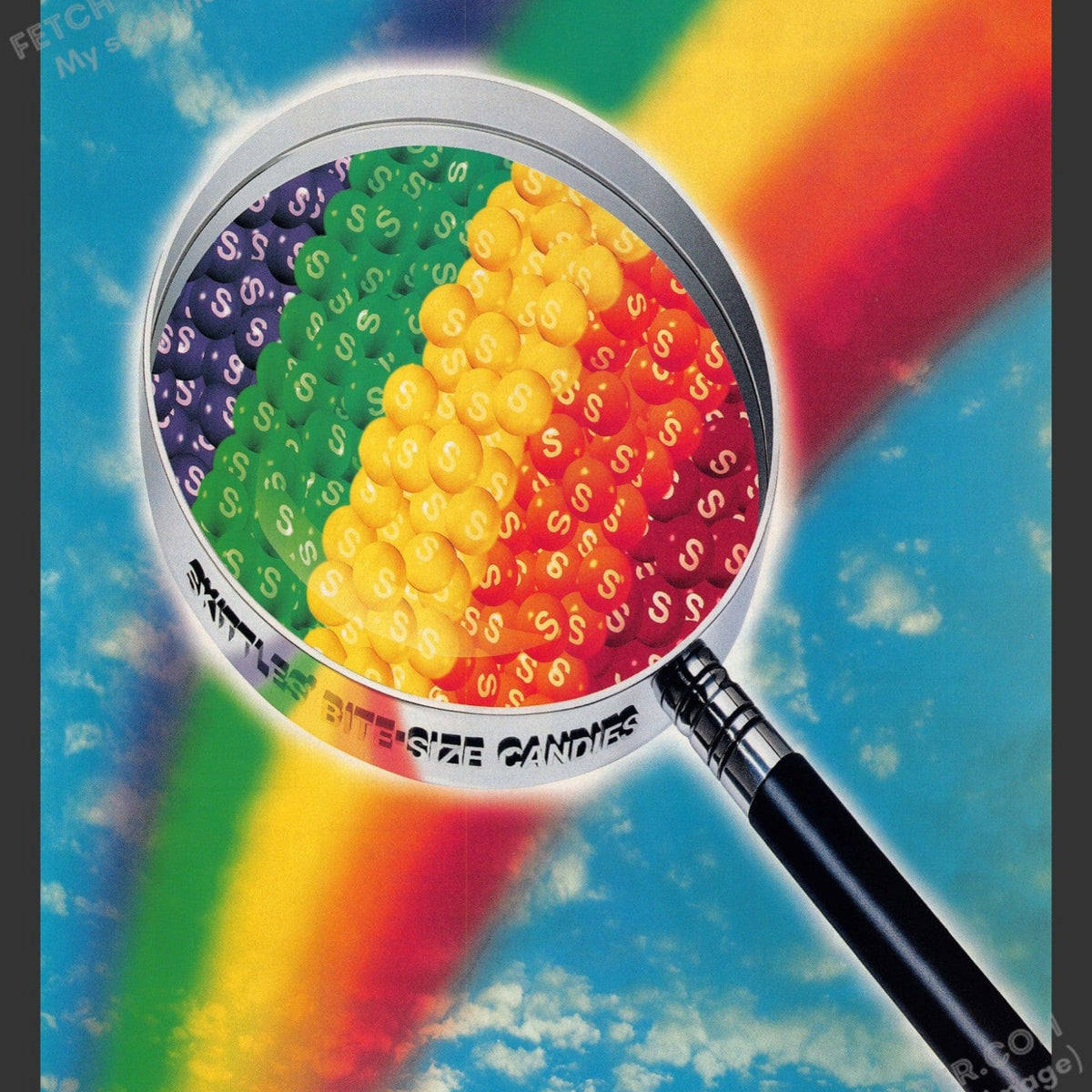Skittles "Taste the Rainbow" Candy 1990s Print Advertisement — Fetch ...