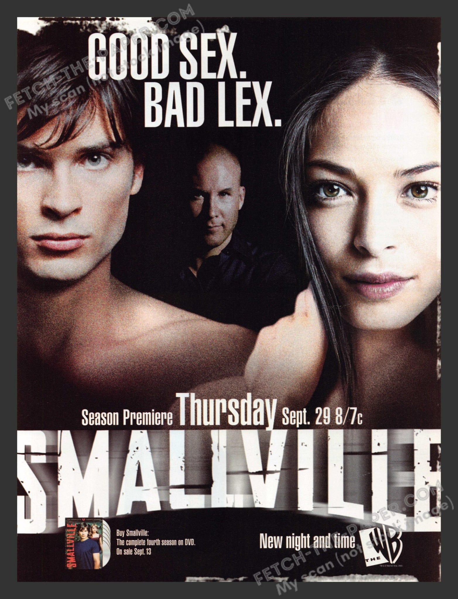 Smallville 2005 Print Ad - Tom Welling & Kristin Kreuk — Fetch-the-Paper