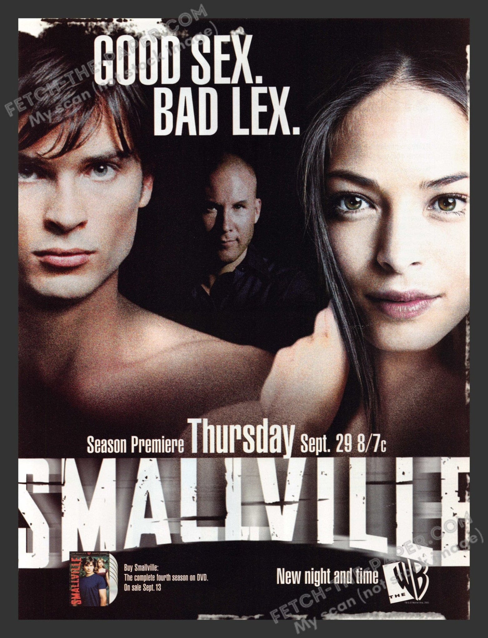 Smallville 2005 Print Ad - Tom Welling & Kristin Kreuk — Fetch-the-Paper