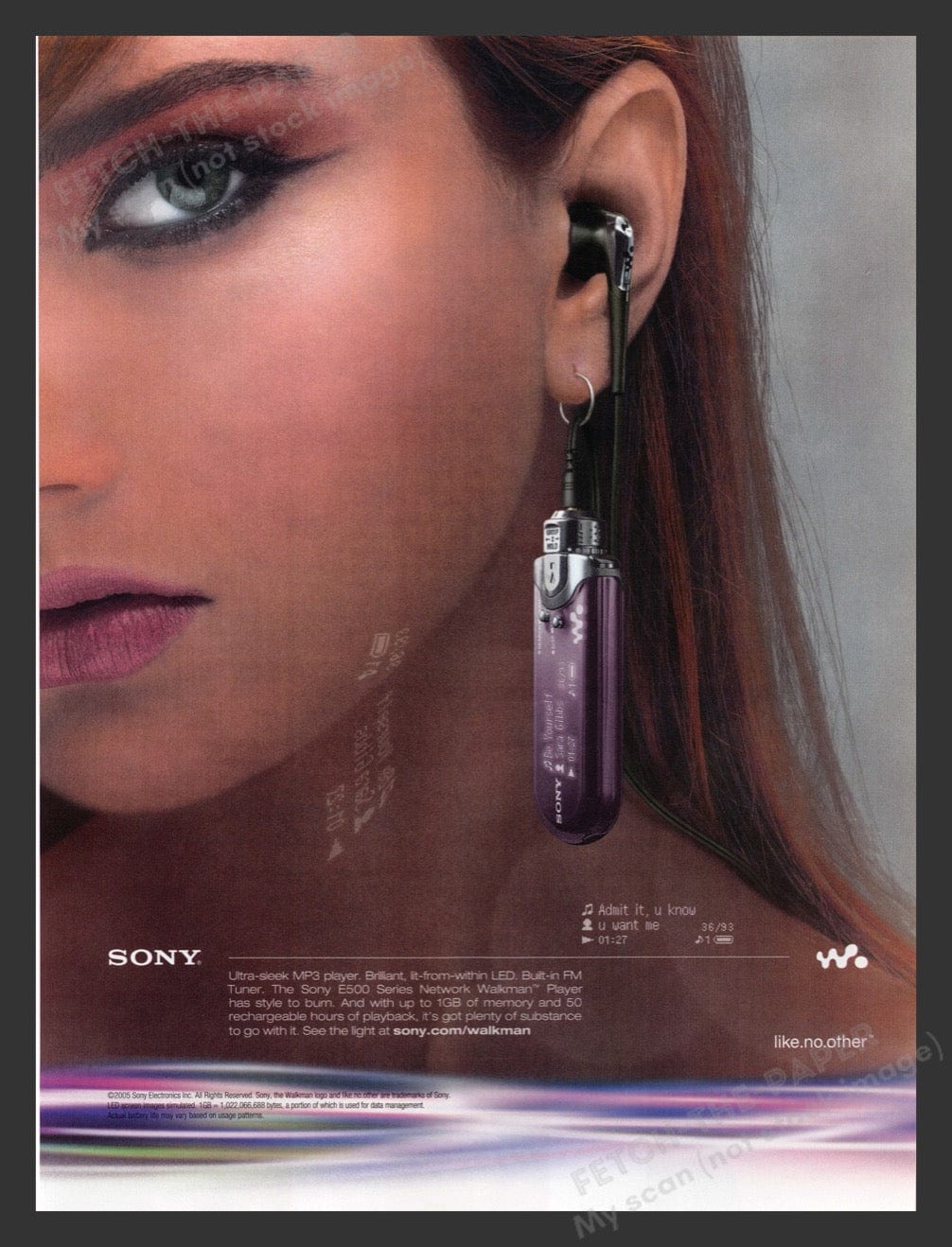Sony E 500 Series Network Walkman Player 2000s Print Advertisement Ad ...