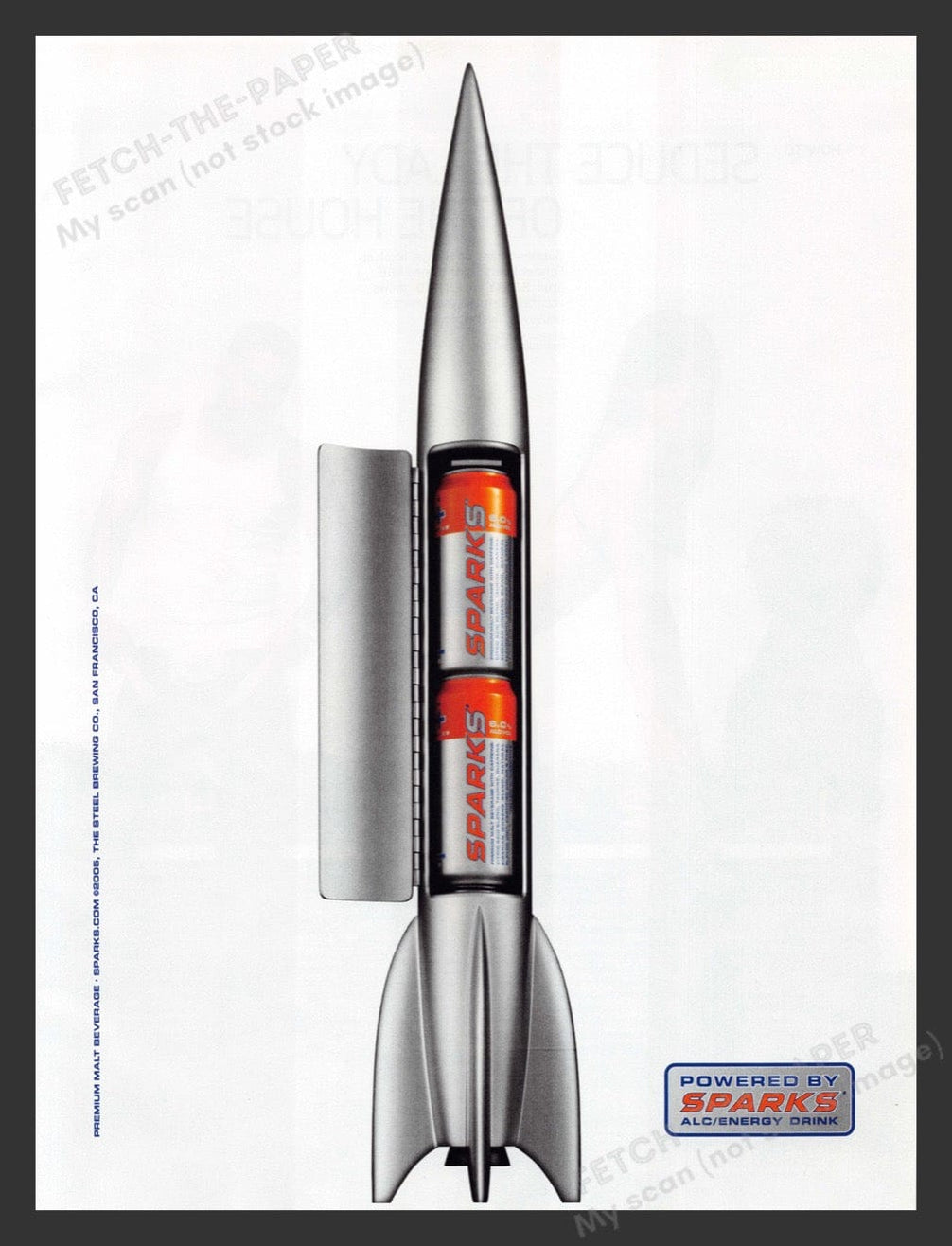 Sparks Energy Drink Rocket Ad 2005 - Futuristic Design — Fetch-the-Paper