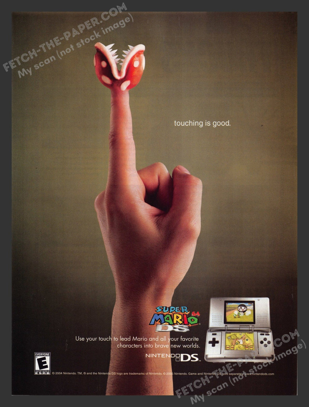 Super Mario 64 DS Vintage Magazine Ad - 2005 Nintendo DS Print — Fetch ...