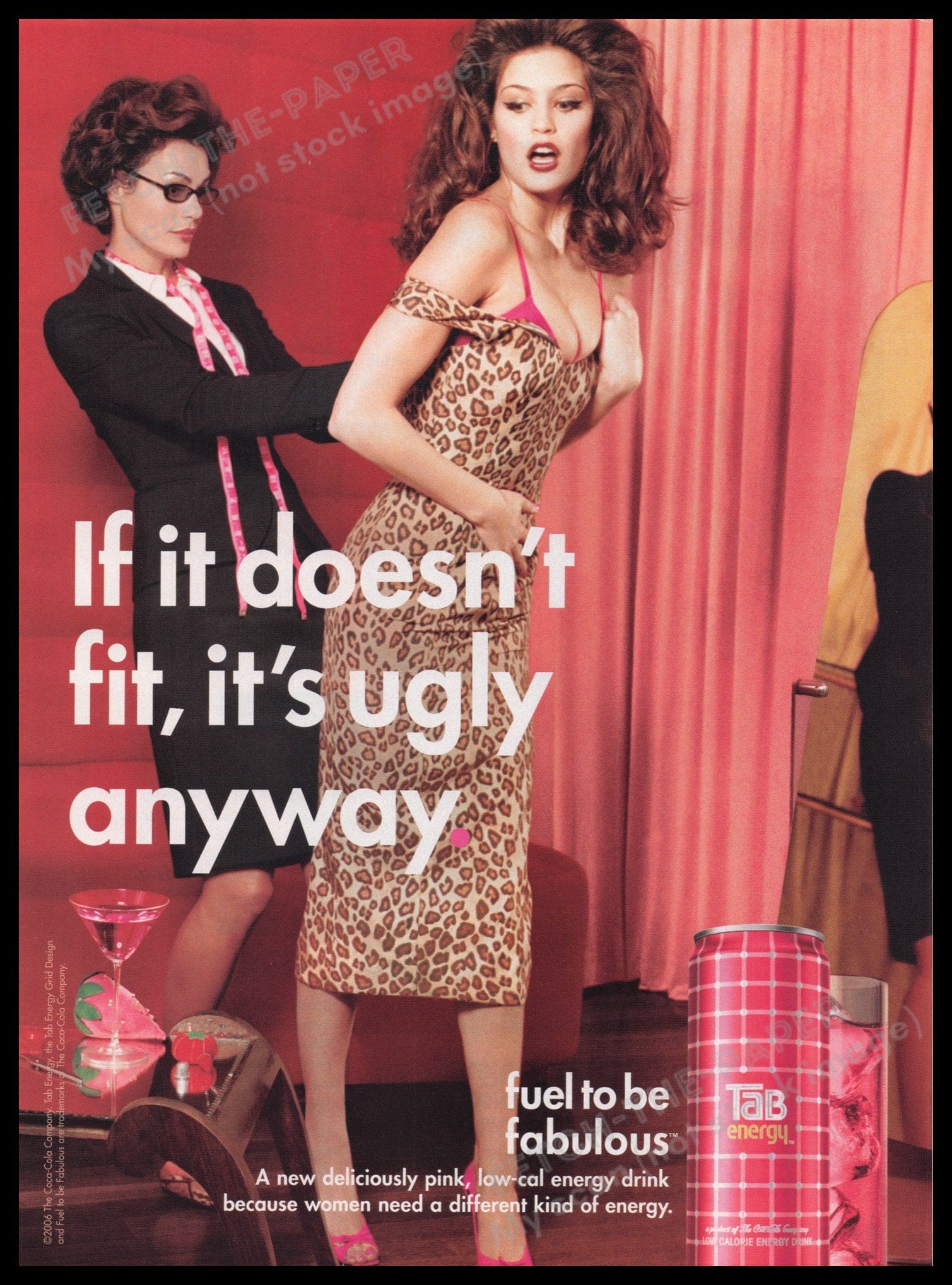 Tab Energy Drink 2000s Print Advertisement Ad 2006 Fuel to be Fabulous ...