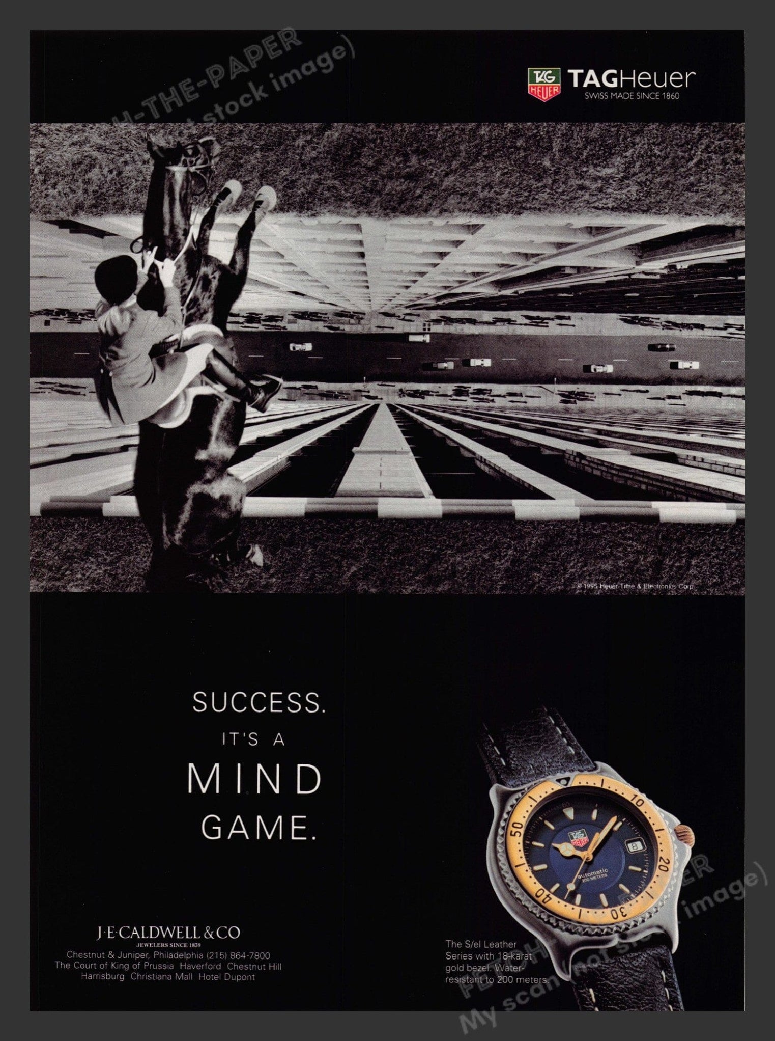 Vintage Tag Heuer S/el Leather Series 1996 Print Ad — Fetch-the-Paper