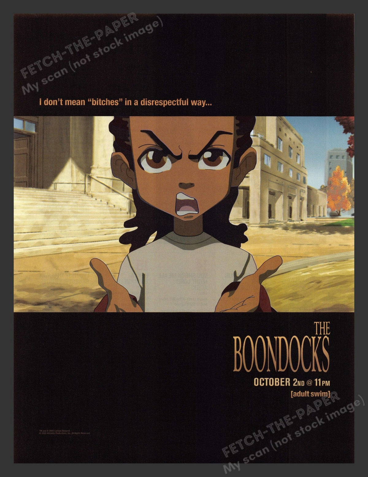 The Boondocks 2005 Print Ad - Early 2000s TV Memorabilia — Fetch-the-Paper