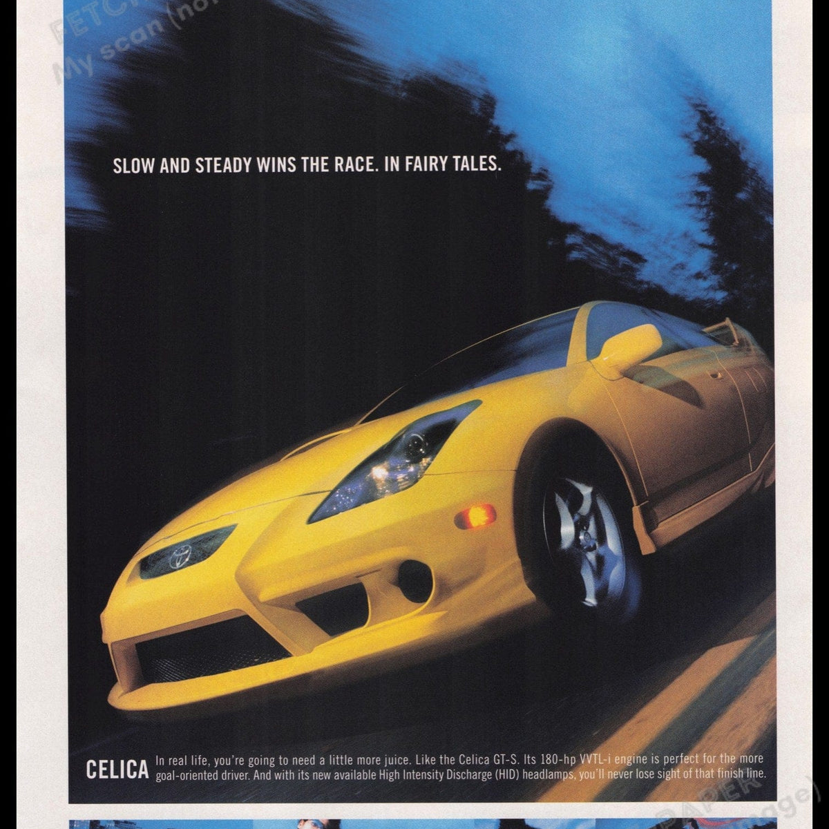 Toyota Celica GT-S 2003 Print Ad - High Performance VVT-i Engine ...