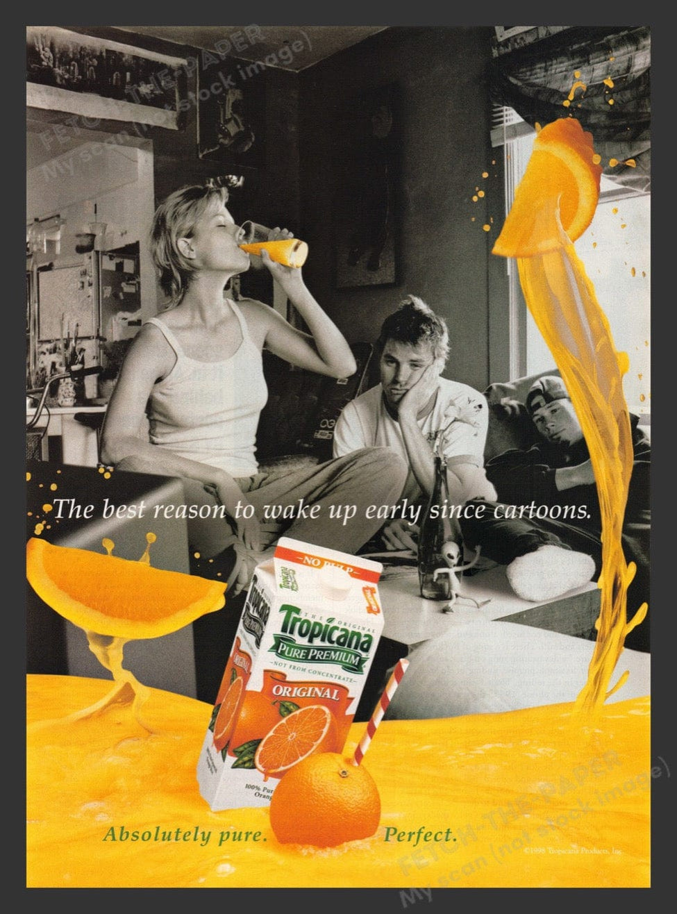 1999 Tropicana Orange Juice Print Ad - 1990s Nostalgia — Fetch-the-Paper