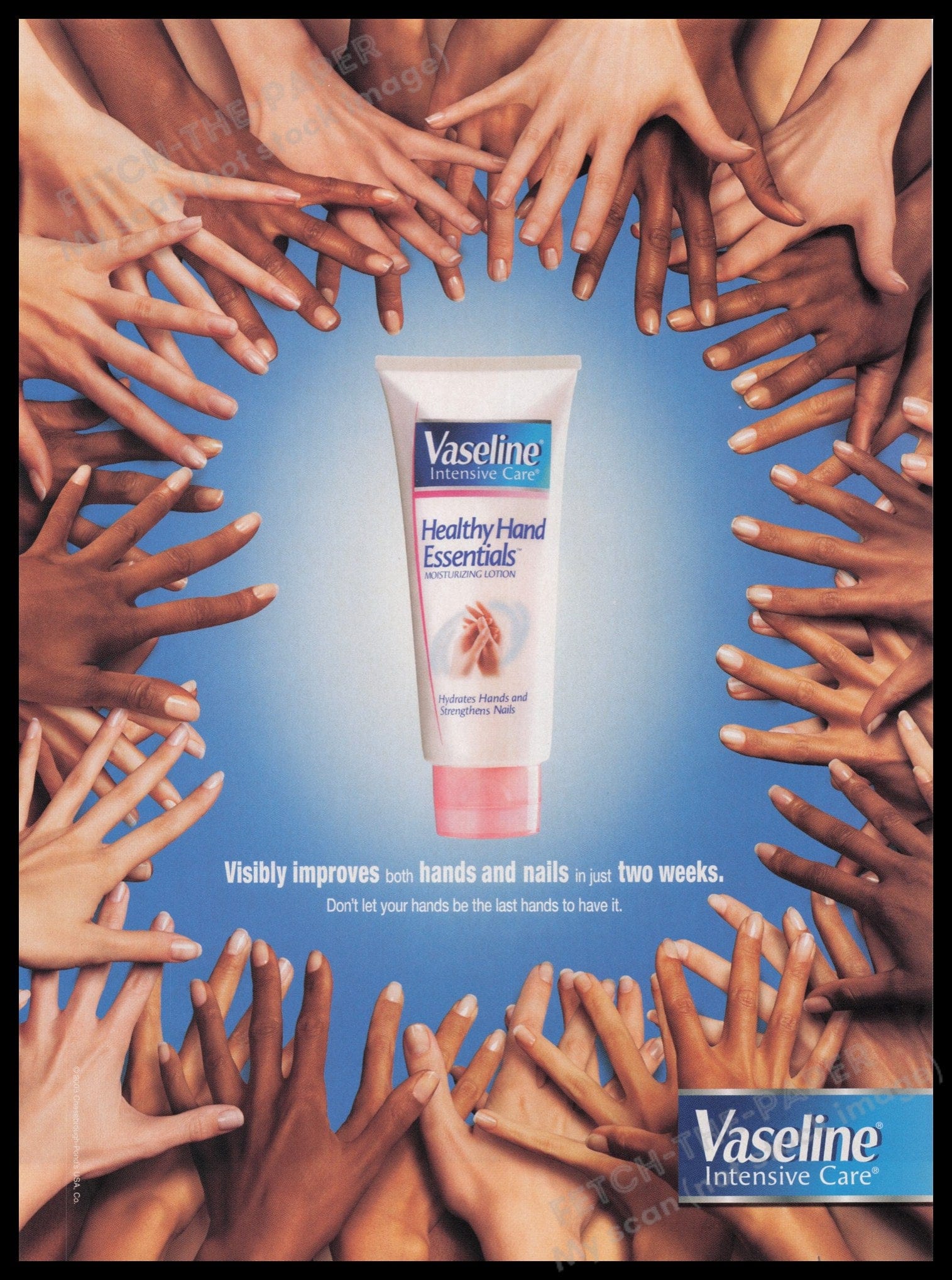 Vaseline Healthy Hands 2003 Print Ad - Diverse & Vibrant Design — Fetch ...