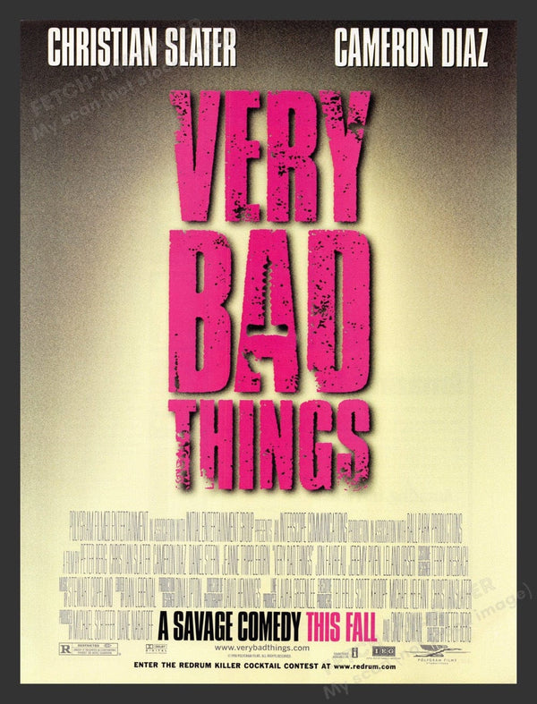 Very Bad Things Movie Release 1990s Print Advertisement Ad 1998 — Fetch ...
