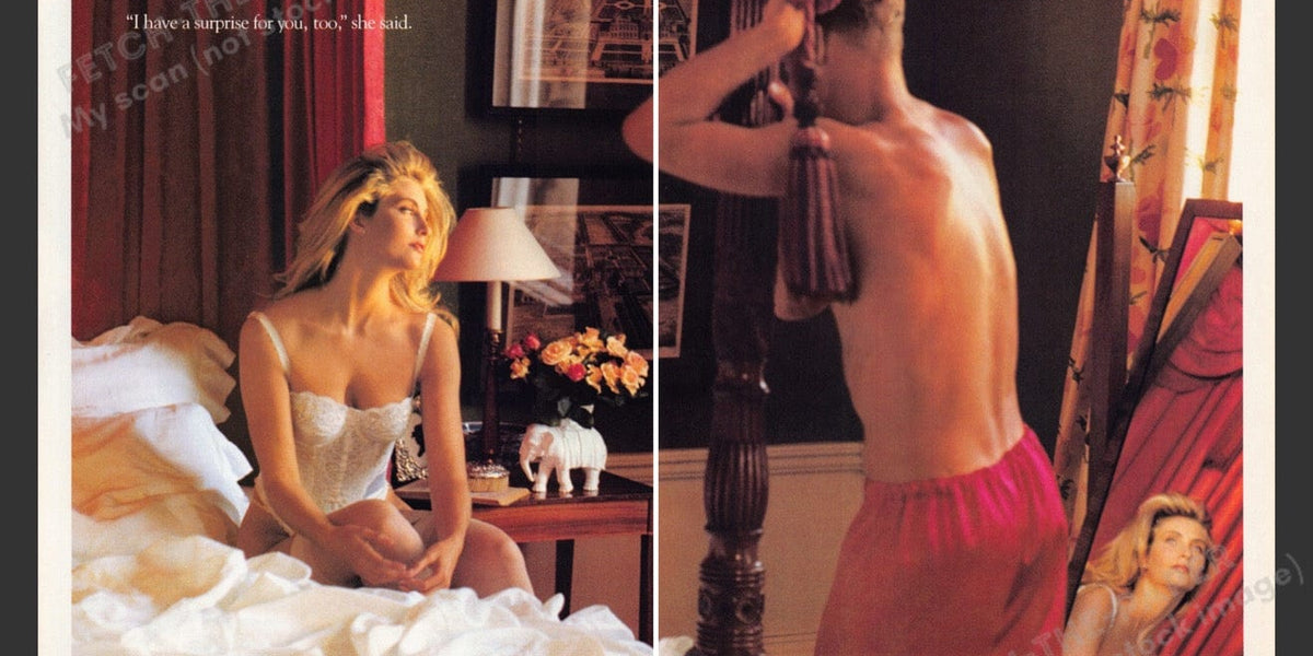 Victoria's Secret Lingerie Bed 1990s Print Advertisement (2 Pages) 199 ... Victoria's Secret Lingerie Bed 1990s Print Advertisement (2 Pages) 199 ...