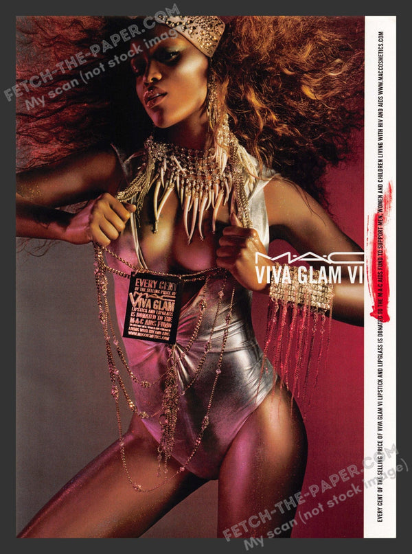 Viva Glam VI Rapper Eve Rapper 2000s Print Ad — Fetch-the-Paper