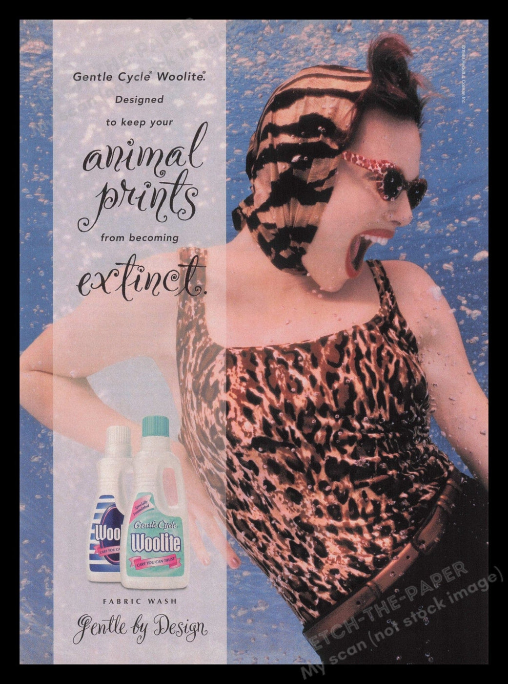 Woolite 2000s Animal Print Ad - Gentle Fabric Wash — Fetch-the-Paper